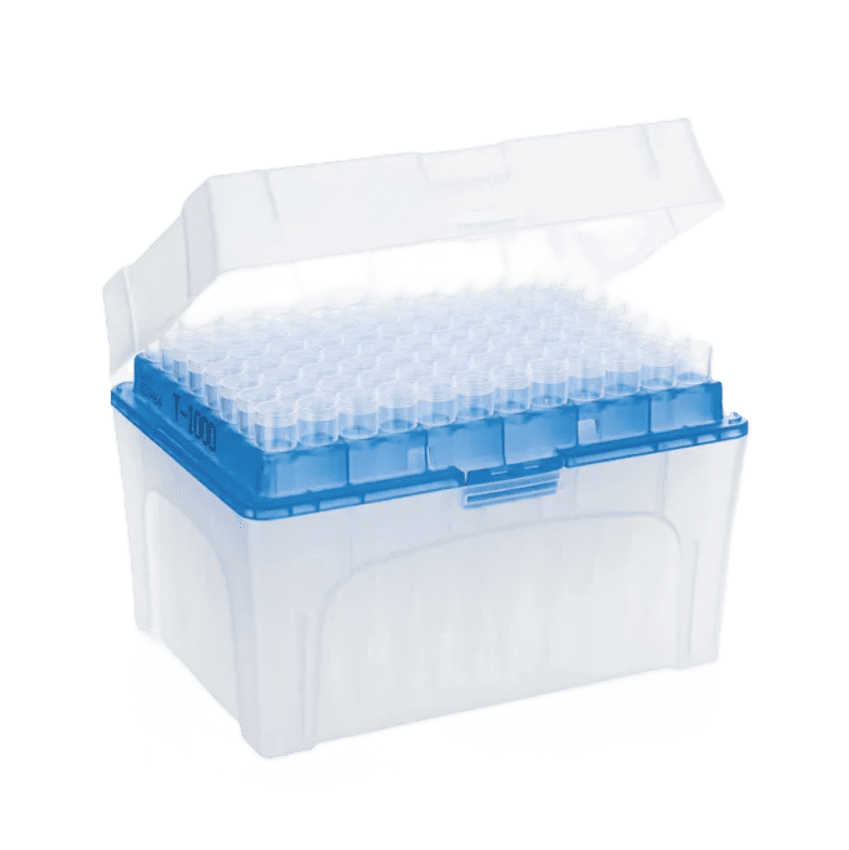 BrandTech BIO-CERT TipBox, 50-1000μL, Sterile, 10x96, 960 tips, Blue ...