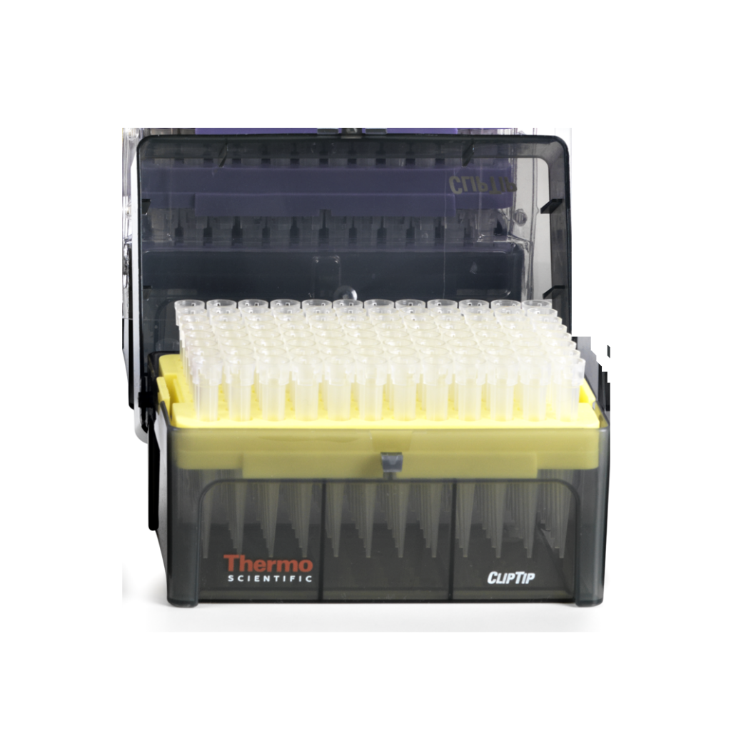 ClipTip 200 Rack, 2-200μL, Sterile, Yellow, 10 x 96/Rack (Thermo ...